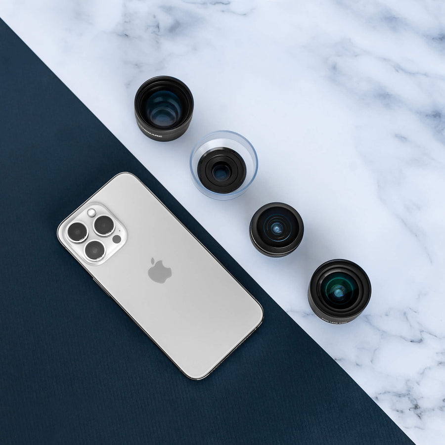 iPhone 15 Pro Max Lens Kit - Telephoto, Macro, Wide & Fisheye - SANDMARC