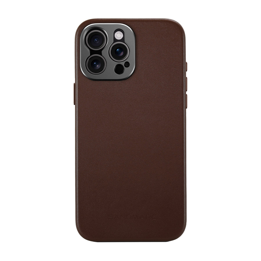 iPhone 15 Pro Max Leather Case | Brown (works with MagSafe) - SANDMARC