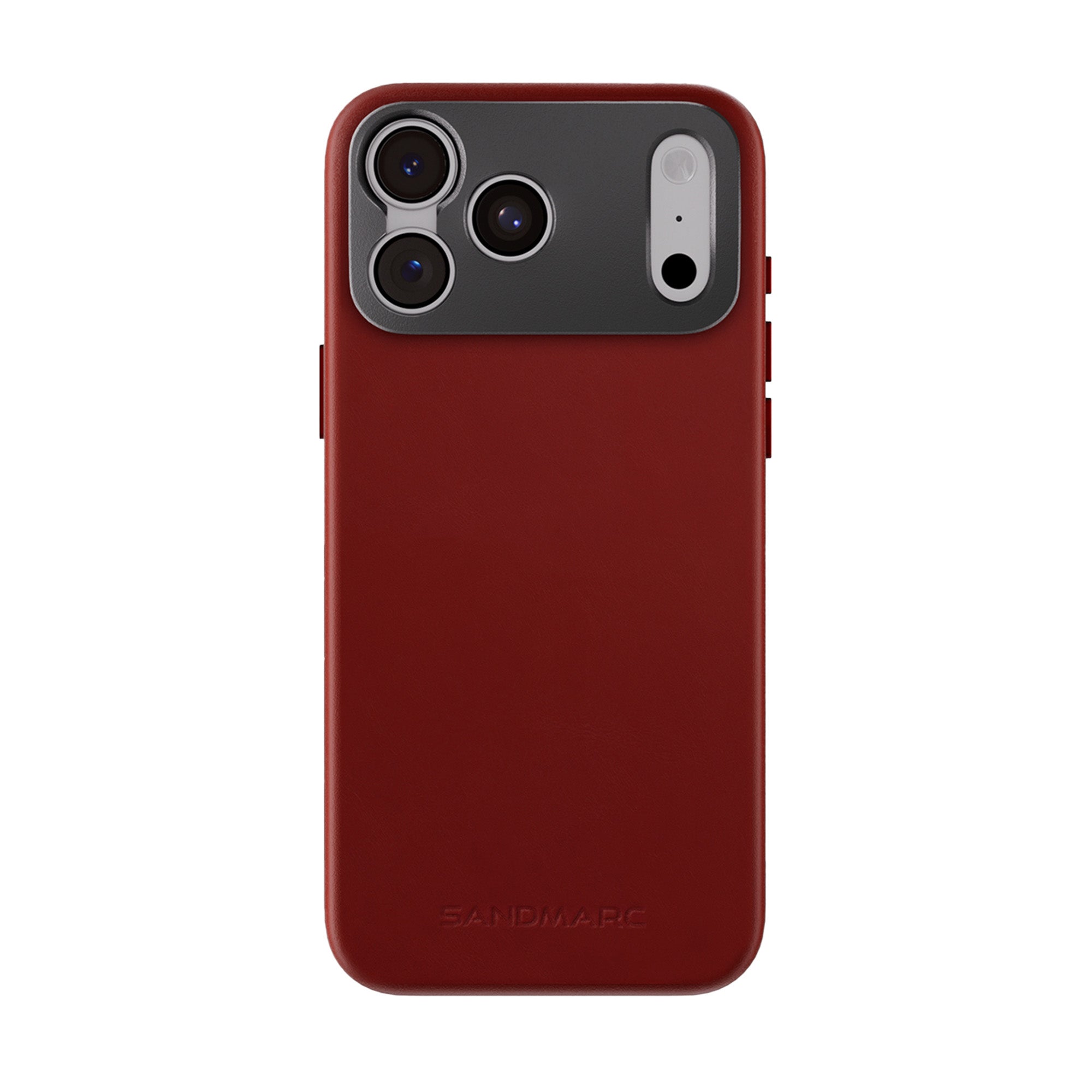 iPhone 17 Pro Max Leather Case | Red - SANDMARC