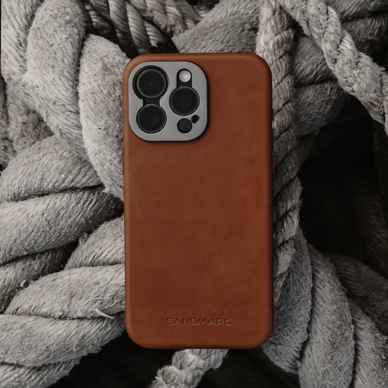 iPhone 16 Pro Max Leather Case | Tan (works with MagSafe) - SANDMARC