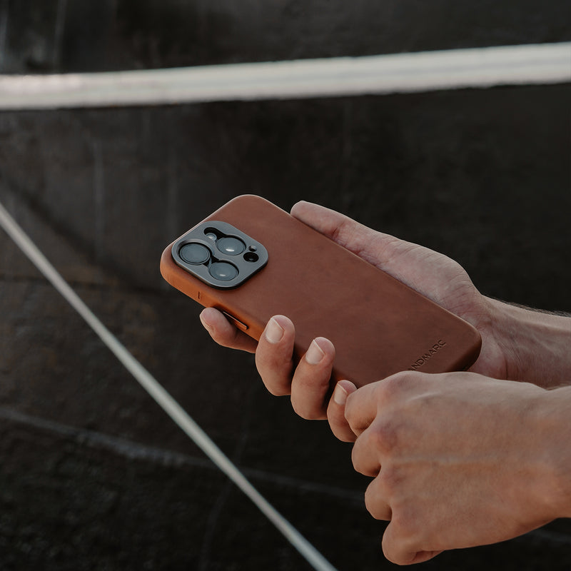 iPhone 16 Pro Leather Case | Tan (works with MagSafe) - SANDMARC