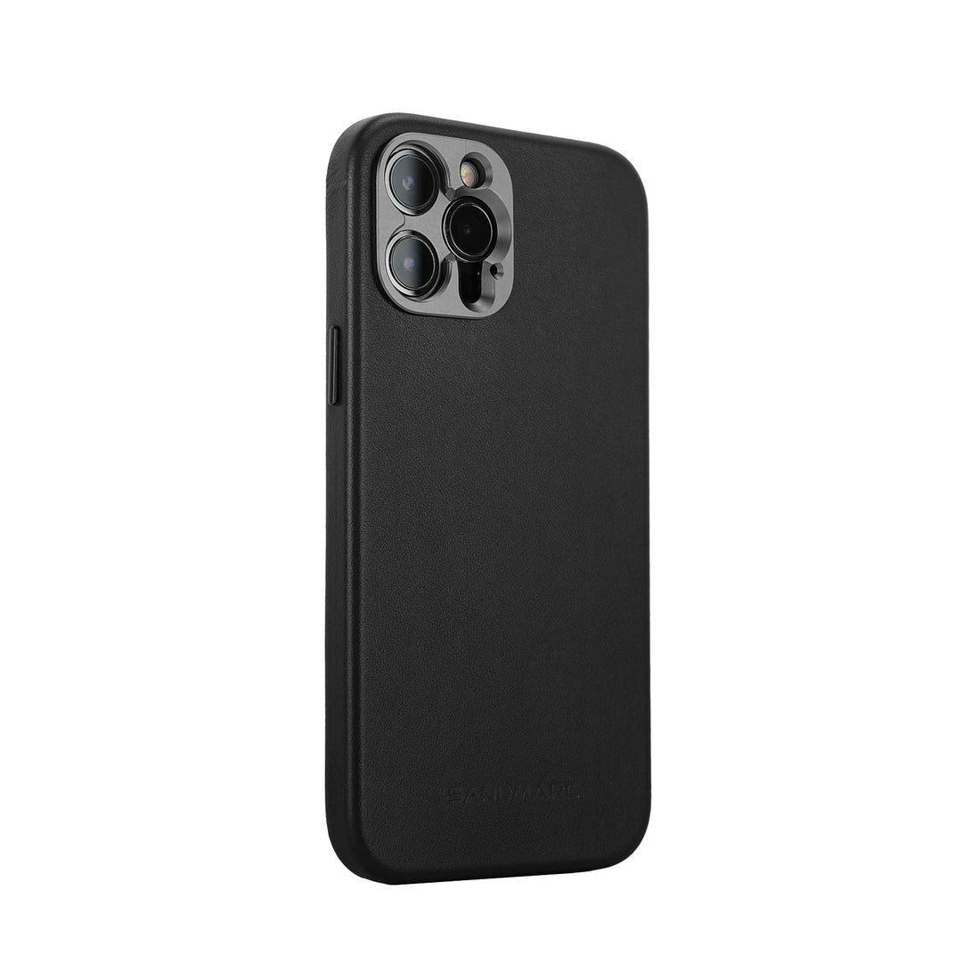 iPhone 12 Pro Max Leather Case (Magnet Enabled) | Black - SANDMARC