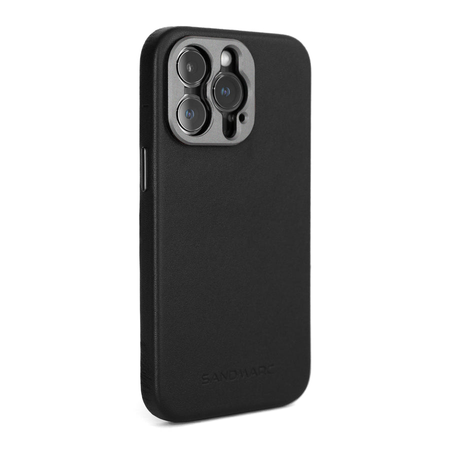 iPhone 13 Pro Max Leather Case | Black (works with MagSafe) - SANDMARC