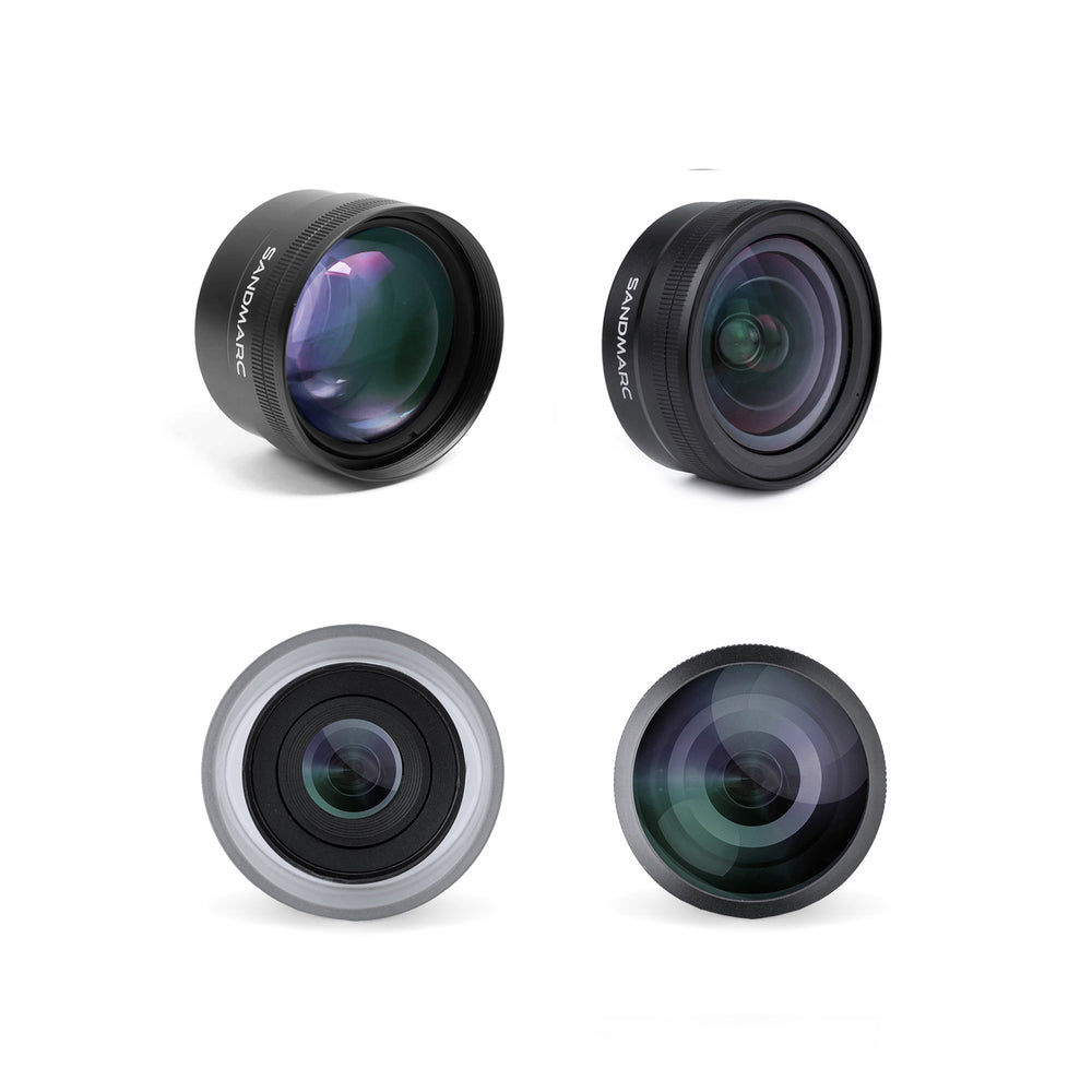 iPhone 13 mini Lens Kit - Telephoto, Macro, Wide & Fisheye - SANDMARC