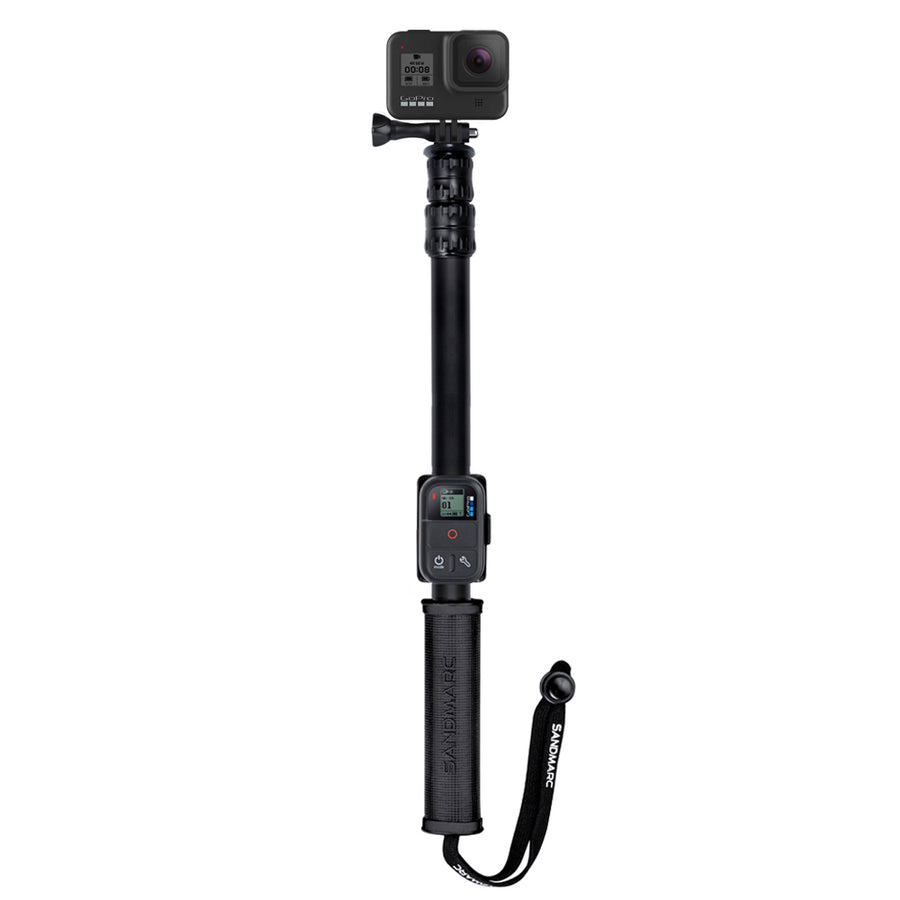 SANDMARC Pole - Black Edition: 17-40" Stick for GoPro
