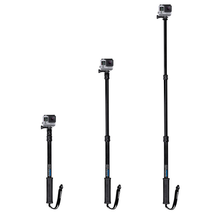 SANDMARC Pole - Black Edition: 17-40" Stick for GoPro