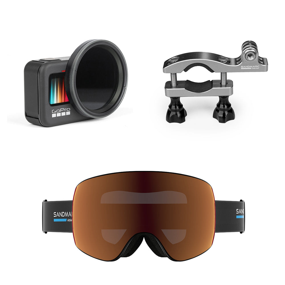 Ski Edition - Goggles, GoPro Variable ND Filter & Ski Pole Mount